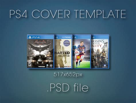Ps4 Cover Template By Kakashi4489 On Deviantart
