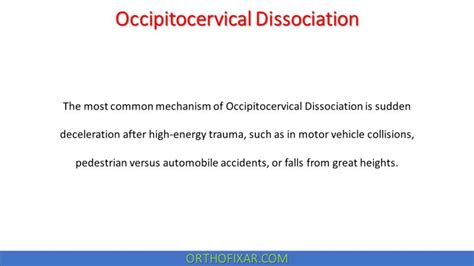 Occipitocervical Dissociation Spine Traumaspine Trauma