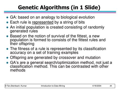 Ppt Genetic Algorithms In 1 Slide Powerpoint Presentation Free