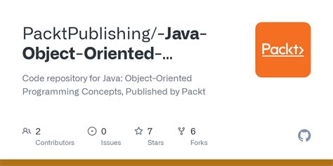 GitHub PacktPublishing Java Object Oriented Programming Concepts Code Repository For Java