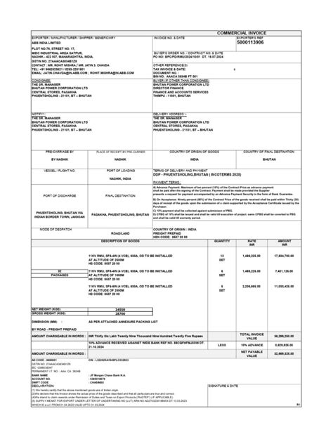 Draft Invoice Pdf Business Law