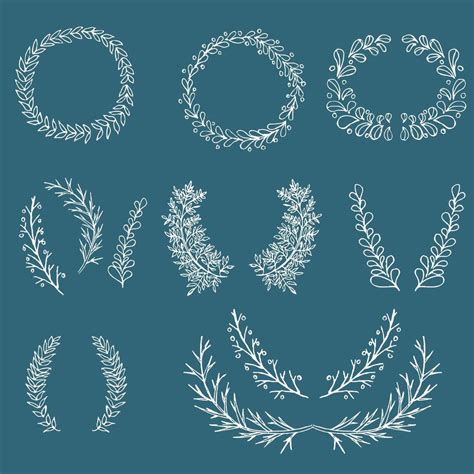 Branch Ornament Dodle Hand Drawn Illustration 51816231 Vector Art At