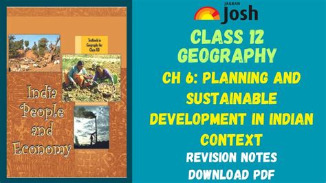 Cbse Class 12 Geography India People And Economy Chapter 6 Planning