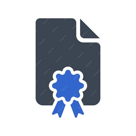 Premium Vector Agreement Certificate Icon