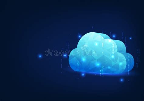 Cloud Computing Technology Background With Circuit Lines Around It Representing The Technology