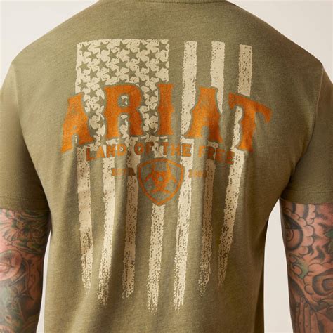 Ariat Western Vertical Flag T Shirt Ariat