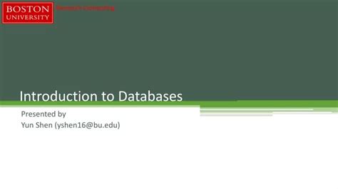 Ppt Introduction To Databases Powerpoint Presentation Free Download