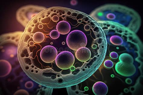 Embryonic Stem Cells 3d Under A Microscope Stock Illustration Illustration Of Life Science