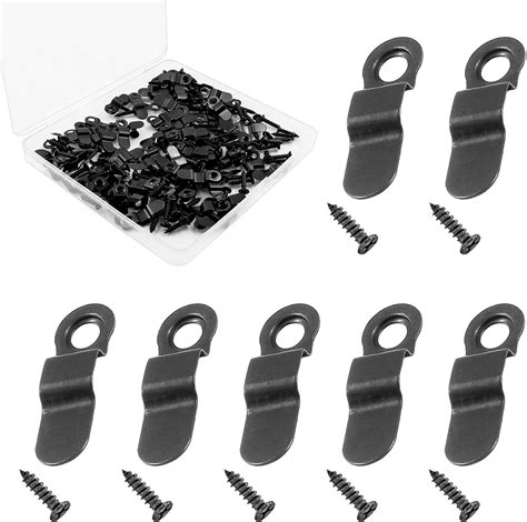 100pcs Picture Frame Turn Buttons 091 Inch Metal Bow Shape Photo