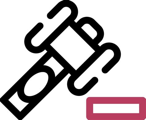 Law Hammer Creative Icon Design 32801186 Vector Art At Vecteezy