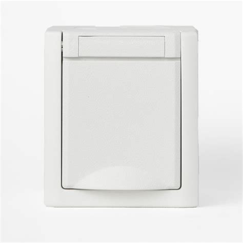 Surface Mounted German Socket 10a 250v Ip54 White Panasonic — Elsewedy Shop