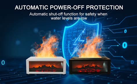 Essential Oil Diffuser 7 Colors Mini Fireplace Diffuser 150ml Cool Mist