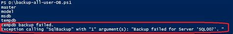 Powershell Backup Sql Server System Databases Sql Authority With Pinal Dave
