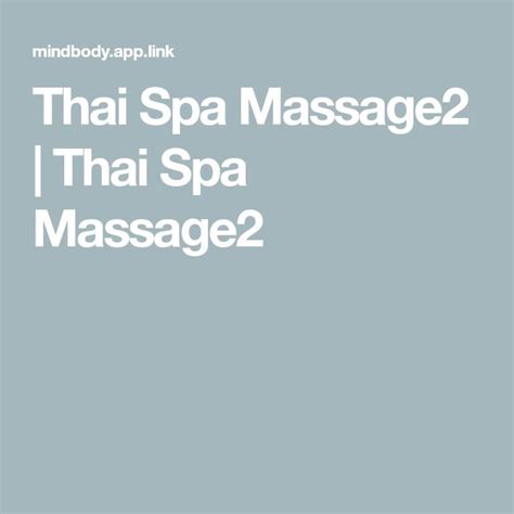 Thai Spa Massage2 Thai Spa Massage2 Thai Spa Thai Massage