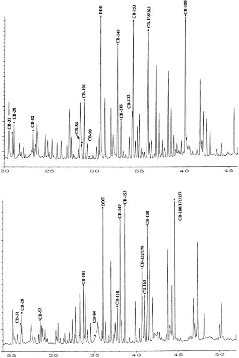 Gc Ecd Chromatograms Of Sewage Sludge Digested With 2 Mol L Koh In