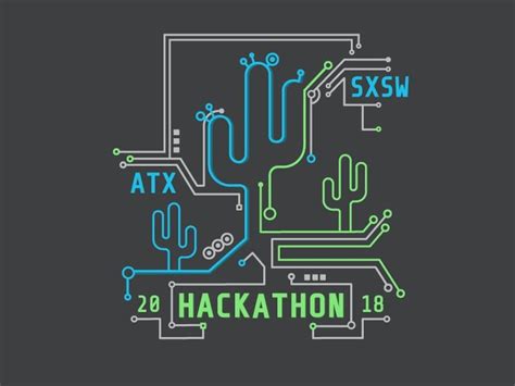 Sxsw Hackathon T Shirt Design Hackathon Hackathon Logo Tshirt Designs