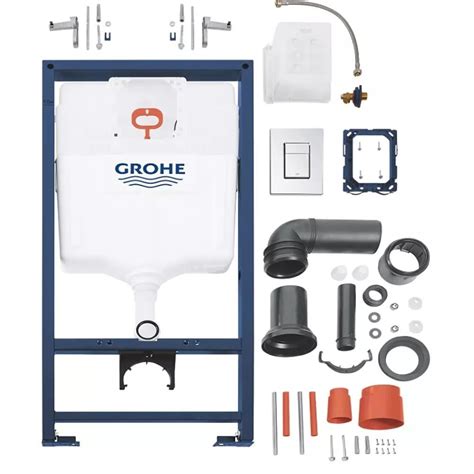 ᐉ Інсталяція для унітазу Grohe Rapid Sl 38772001 з клавішею Хром