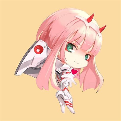 25 Sticker Zero Two Chibi Prigadelha