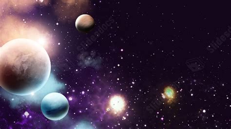 Planet Colorful Vast Bright Nature Powerpoint Background For Free
