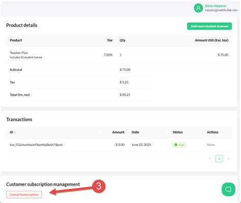 Cancelling A Mathfactlab Individual Teacher Subscription For A Refund Mathfactlab Knowledge Base