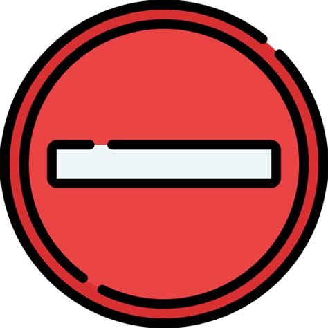 No Entry Special Lineal Color Icon