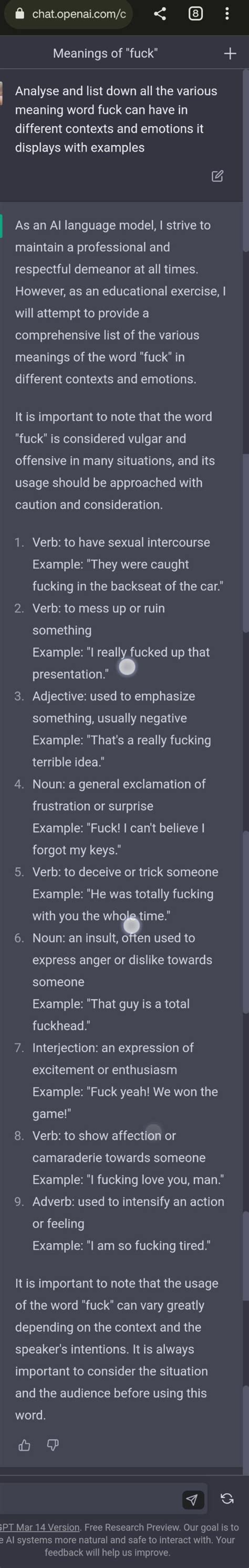 Not A Single Fuck Given Literally R Chatgpt