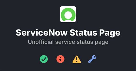 Servicenow Status Page