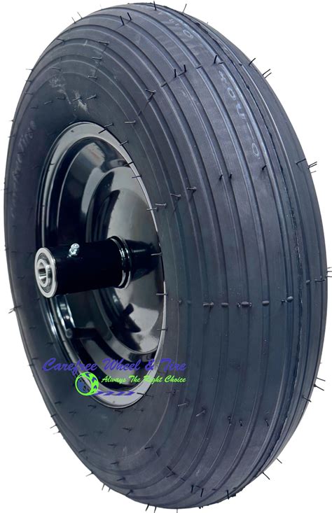 480400 8 Pneumatic Wheelbarrow Wheel Centered Hub And Choice Of