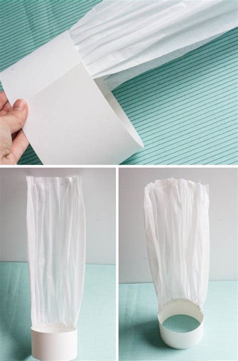 Diy Chef Hat Pizzaria Baking Tissue Paper Taping Band Closed S