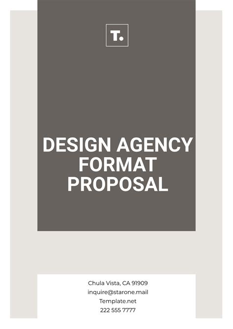 Free Design Agency Format Proposal Template To Edit Online