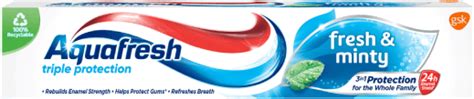 Triple Protection Fresh And Minty Toothpaste Aquafresh Uk