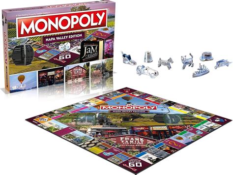 Hasbro Monopoly Board Game Napa Valley Edition 2 6 Players