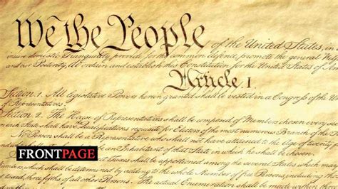 Original Copy Of Us Constitution Auctioned For Us43 Million Frontpage