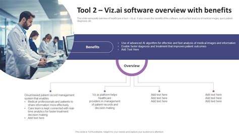 Tool 2 Vizai Software Overview With Benefits List Of Ai Tools To Accelerate Business Ai Ss V Ppt