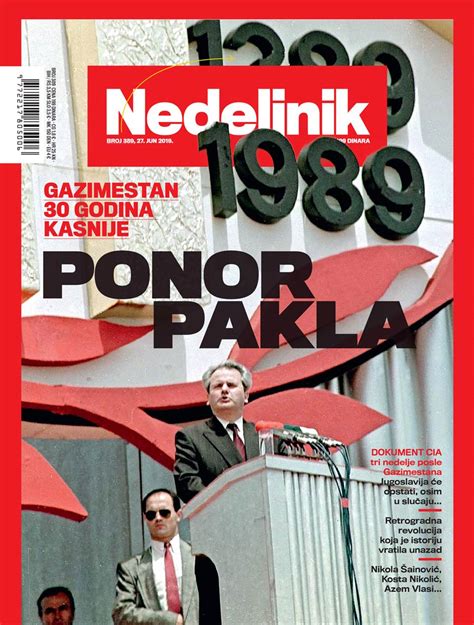 Šta Je Govorio A šta Je Mislio Milošević Gazimestan 30 Godina