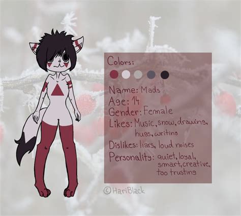 Reference Sheet Oc By Hariblack On Deviantart