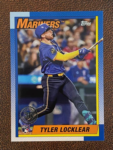 Tyler Locklear 2025 Topps Series 1 1990 Insert Mariners Western