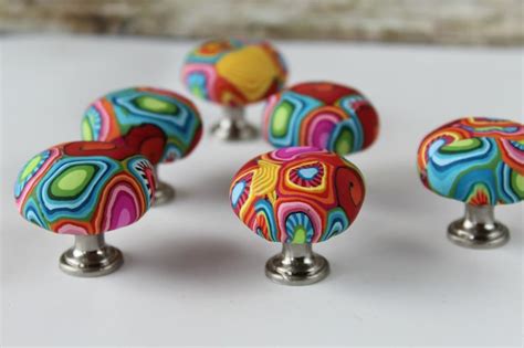 Colorful Cabinet Knob Etsy