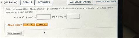 Solved 1 ﻿points Ask Your Teacherpractice Anotherfill In