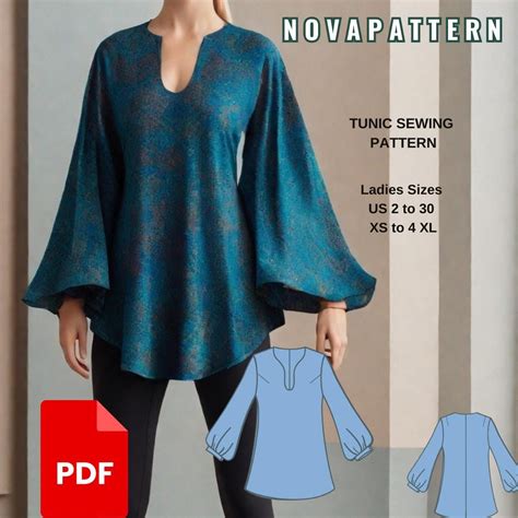 Tunic Sewing Patterns Shop On Pinterest
