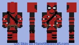 Deadpool Movie Suit Minecraft Skin