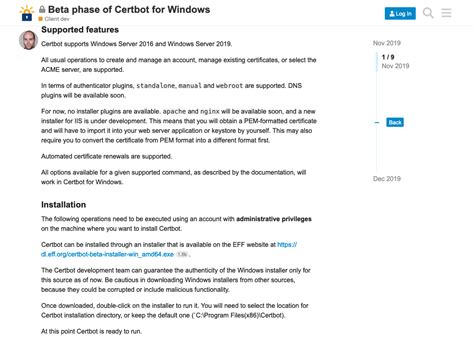 윈도우 Pc에서 Lets Encrypt 인증서 발급하기 Certbot For Windows Collaboration