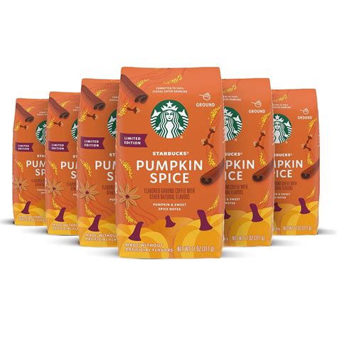 Starbucks Ground Coffee Pumpkin Spice Naturally Flavored