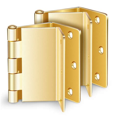 Deltana Dash95u15 Spring Hinge Double Action With Solid Brass Cover Plates Satin Nickel Finish