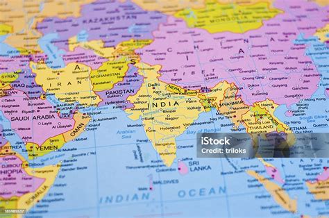 Mapa Mundial India Foto De Stock Y Más Banco De Imágenes De Delhi
