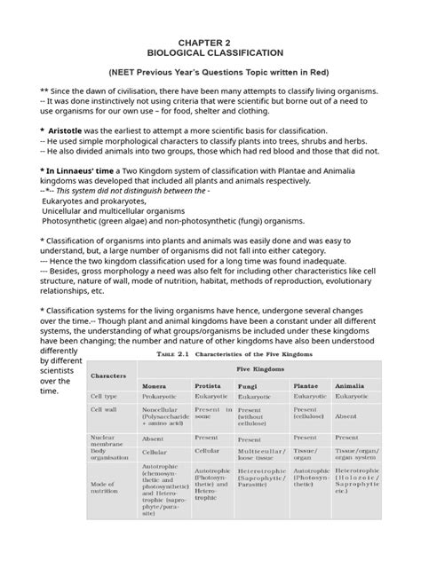Biological Classification Overview Pdf Fungus Virus