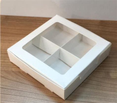 Folding Disassembled Box 10x10x3 Cm Etsy