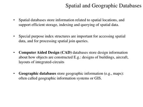 Ppt Spatial And Geographic Databases Powerpoint Presentation Free Download Id9398442
