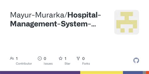 GitHub Mayur Murarka Hospital Management System Master