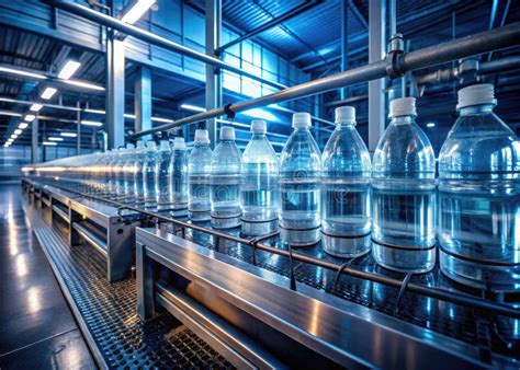 Modern Drinking Water Production Line Efficient Bottling Process For Clear Pure Water Stock